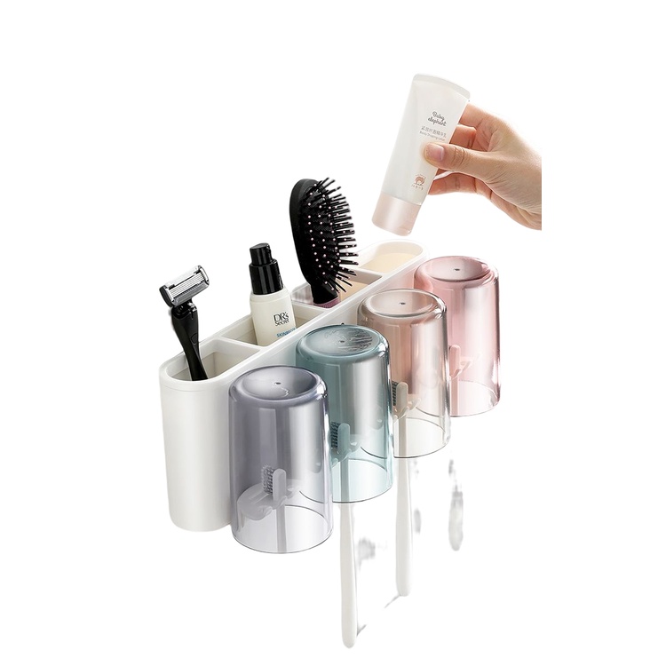 Hộp treo bàn chải kèm 4 cốc Ecoco E1926 | SCG Home Việt Nam